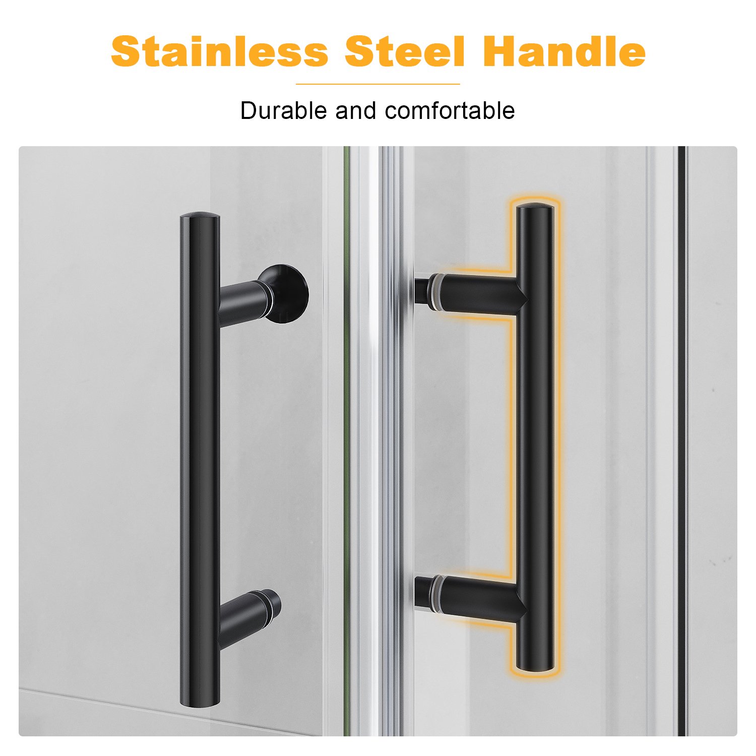 Elegant 760 X 760 Mm Sliding Corner Entry Shower Enclosure Door Cubicle