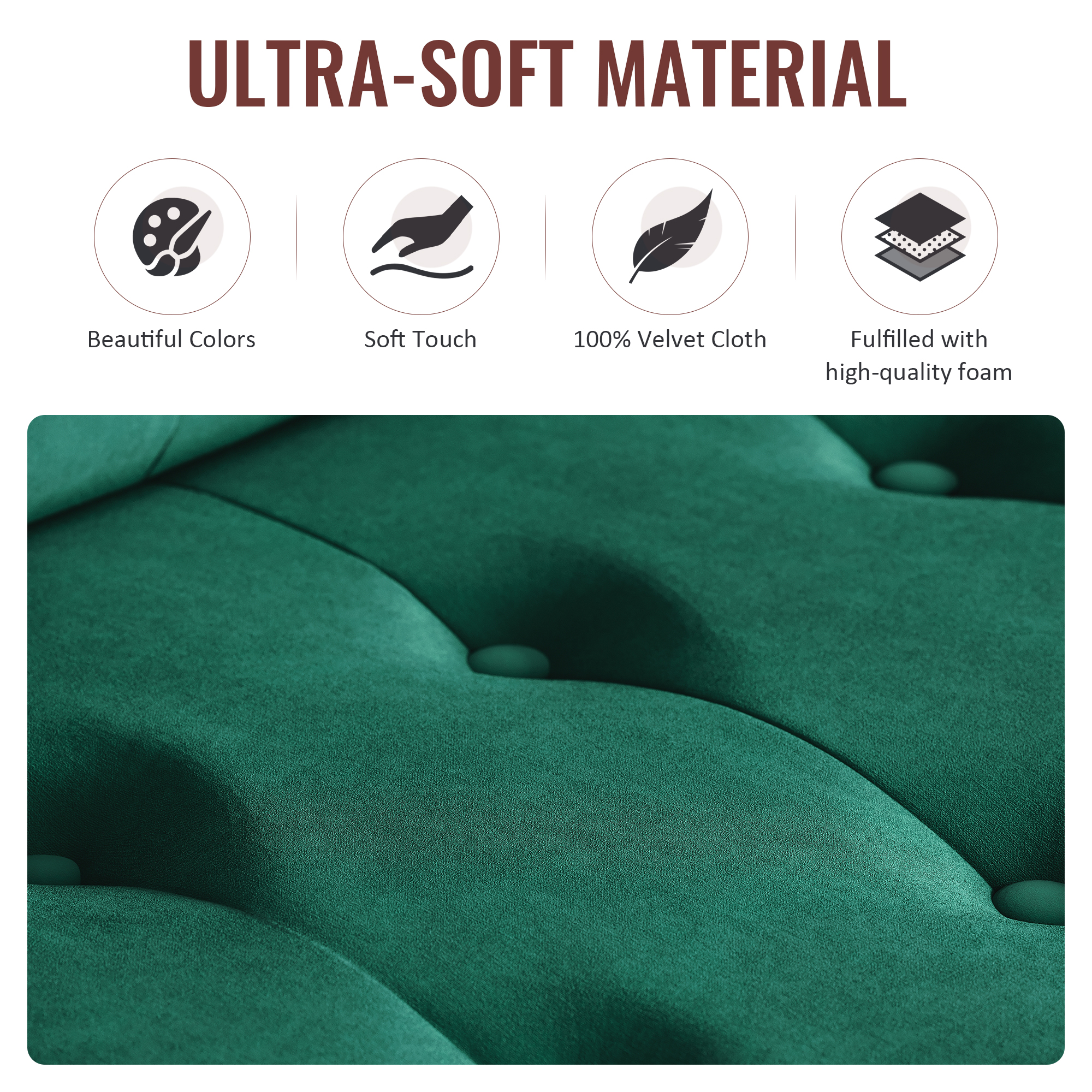 ELEGANT Modern Sofa Bed 3-level Adjustable Backrest Ultra Soft Material ...