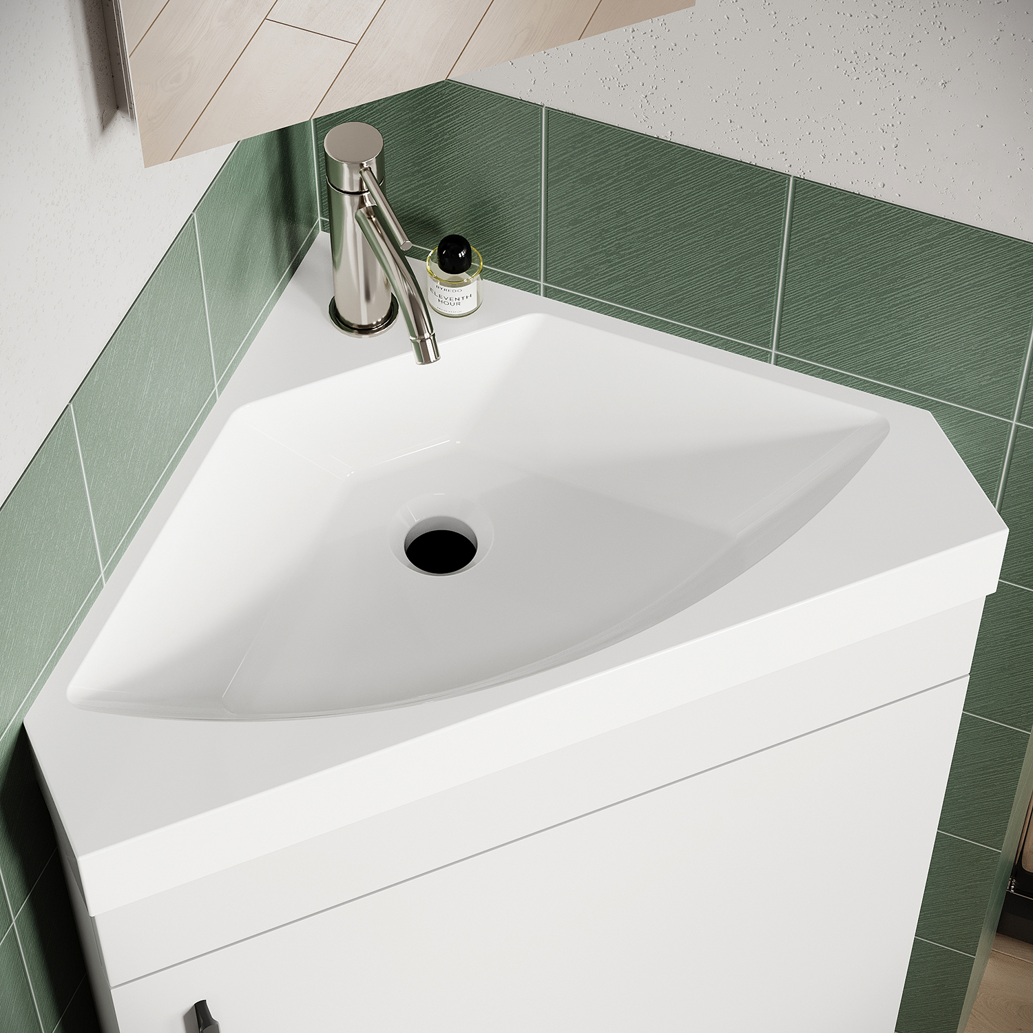 ELEGANT Bathroom Basin Sink Vanity with Resin Basin Sink Wall Hung ...