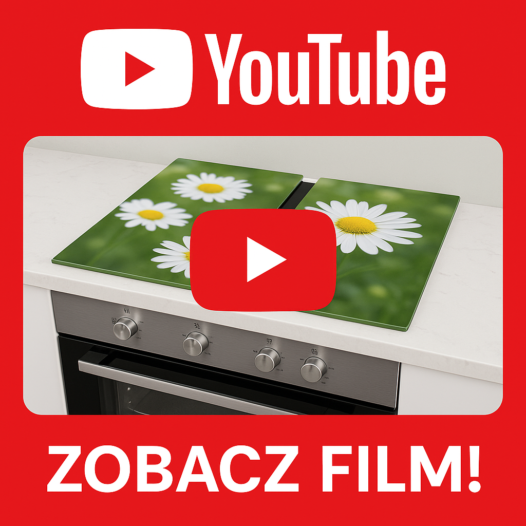 PLAQUE DE PROTECTION EN VERRE POUR CUISINE 65x52 COLORÉE