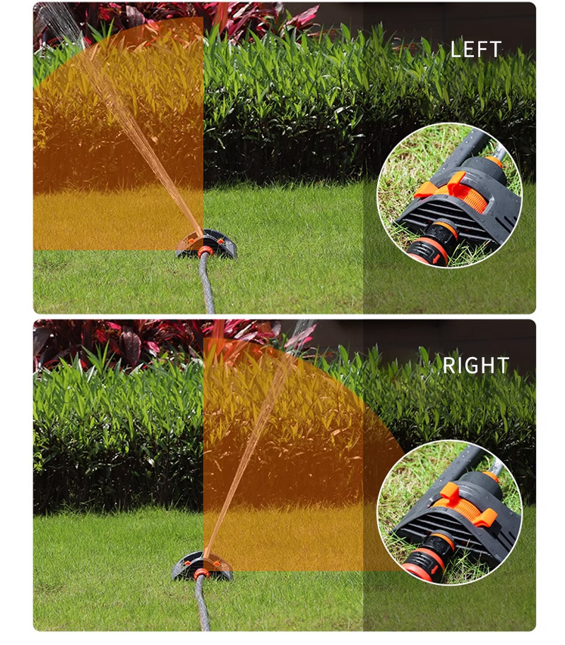 Lawn sprinkler, metal oscillating sprinkler with brass nozzle ...