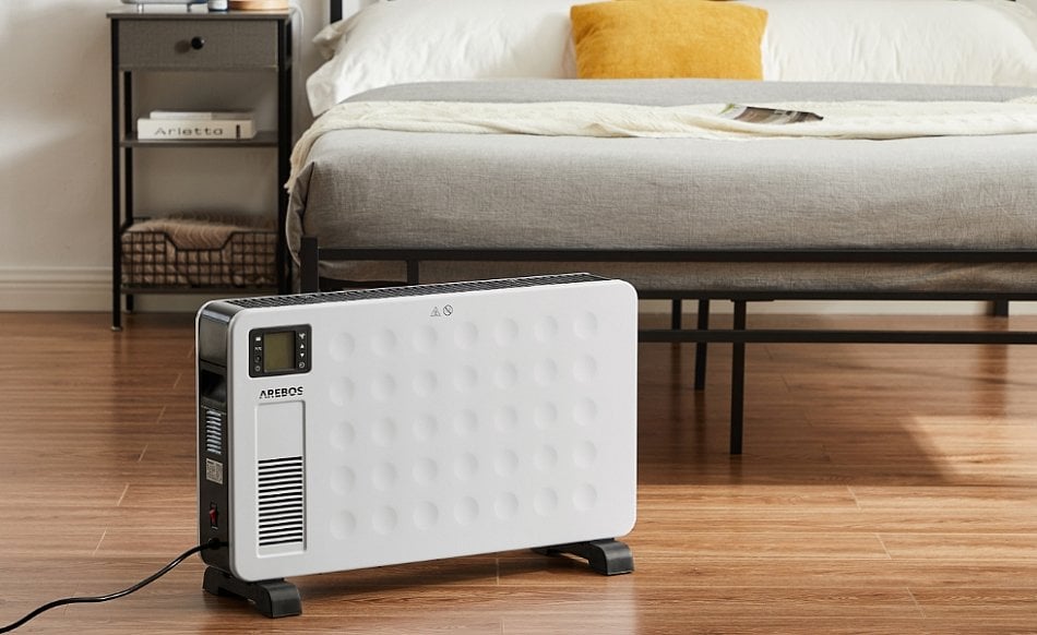 AREBOS Tragbarer Konvektor 2300 W Heizger t Heizk rper Heizung Elektro-Heizer weiss