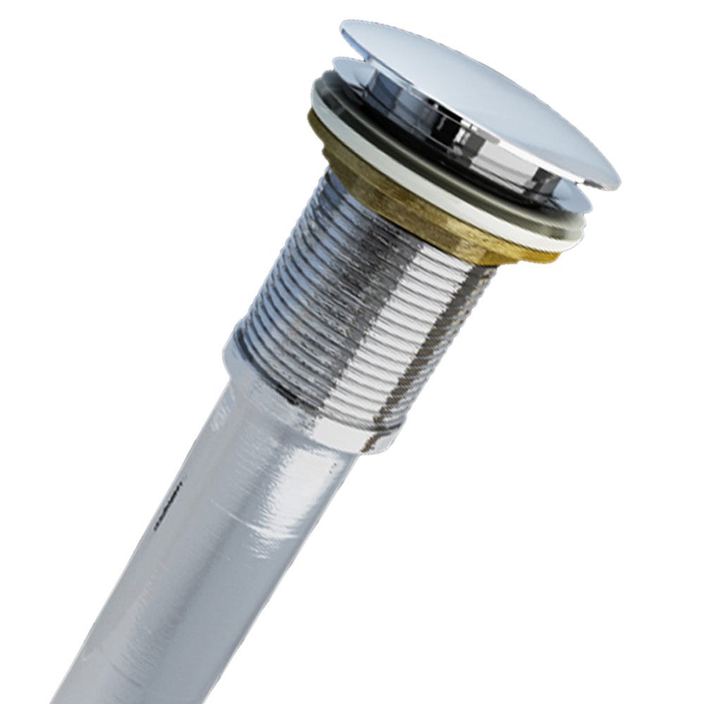 Durovin Bathrooms Push Pop Up Basin Waste Plug - Unslotted Suitable for ...