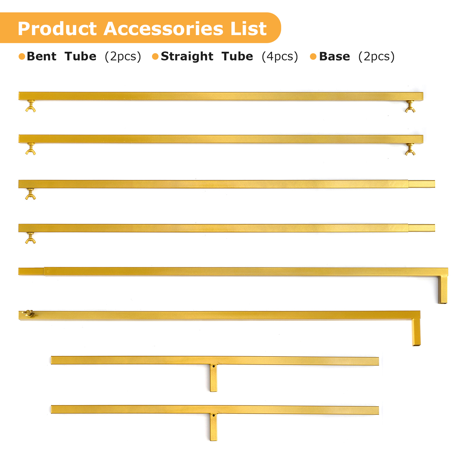 Arche porte métal décoratif 2x2m carré couleur doré pour mariage fête d ...