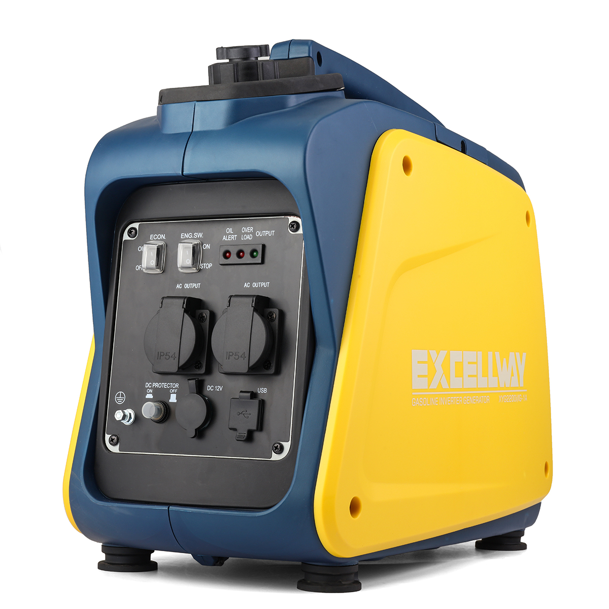 2200W Groupe électrogène Générateur à essence EXCELLWAY 4.1L 230V 4 ...