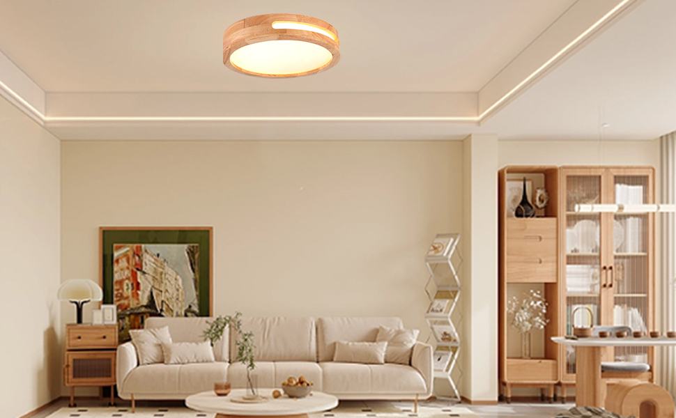 40CM Led Modern Ceiling Lights Indoor Ceiling Lights Wood Ceiling Light ...