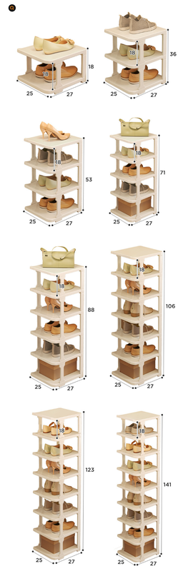 9-tier shoe rack for space-saving storage in the hallway and bedroom ...