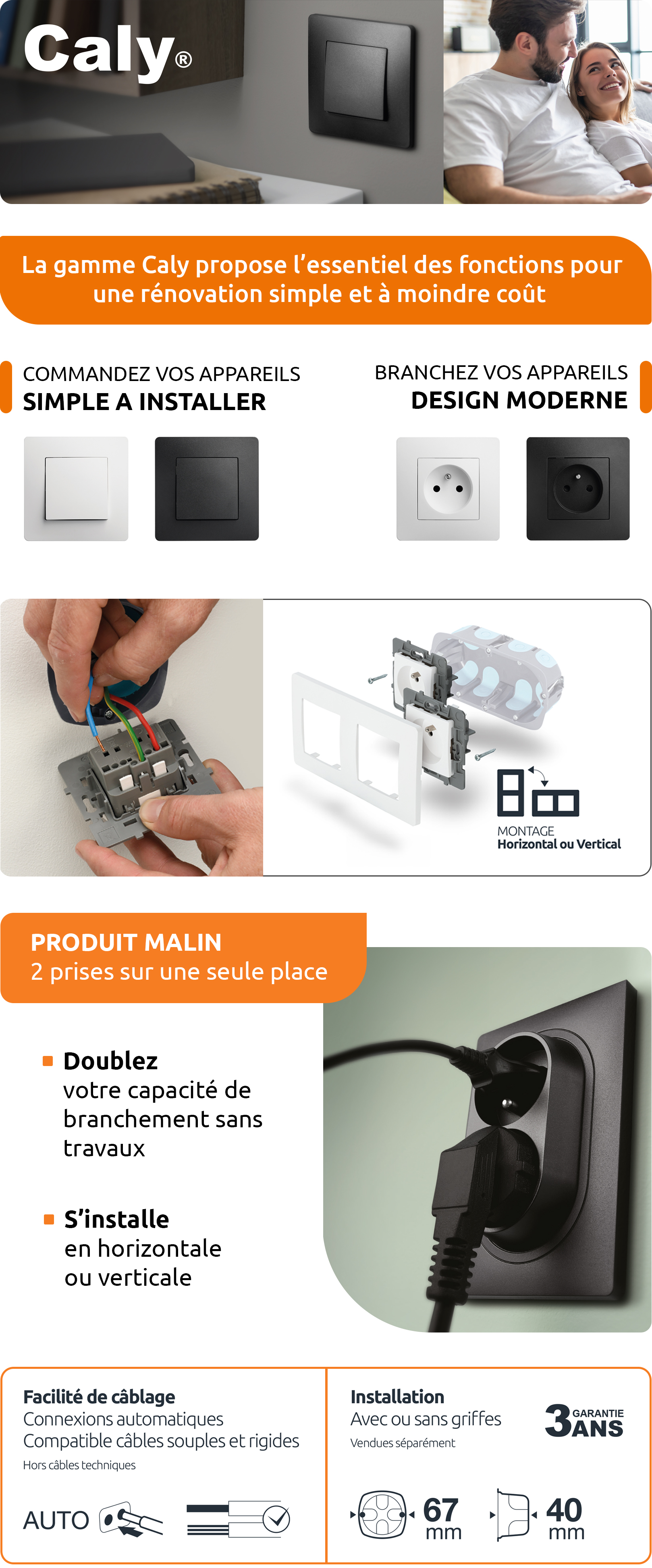 DEBFLEX - CALY PRISE 2P+T NOIR