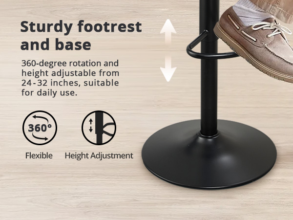 IWMH Swivel Stool, Ergonomic Standing Stool, Height-Adjustable Work ...