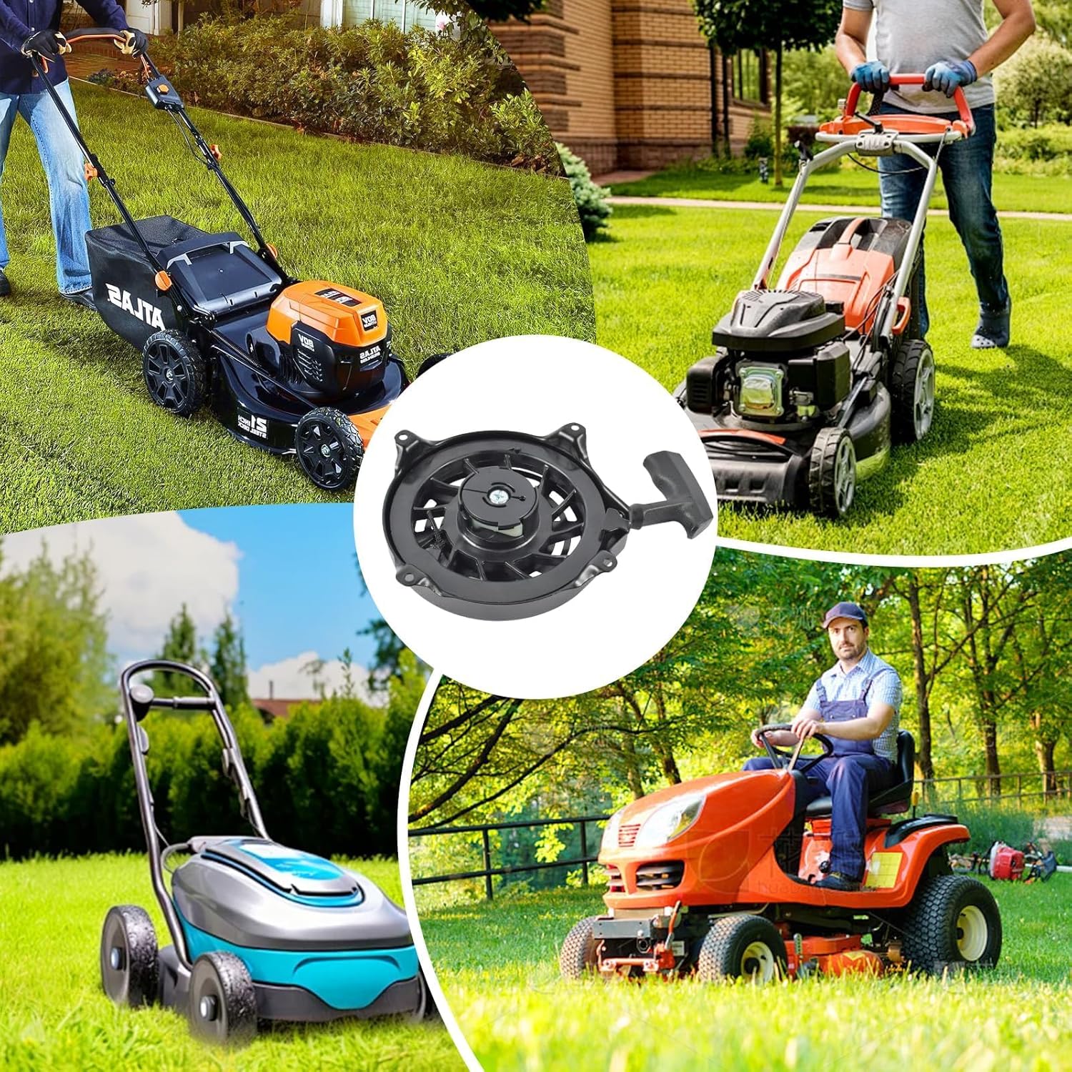 Motor-Rücklaufstarter, kompletter Rücklaufstarter, Rasenmäher ...