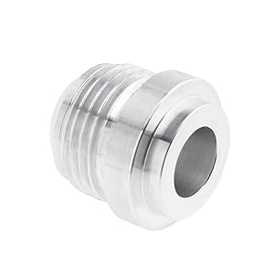 AN10 Fuel Fitting Adapter Male Aluminium Weld Round Base On Bung Hose ...
