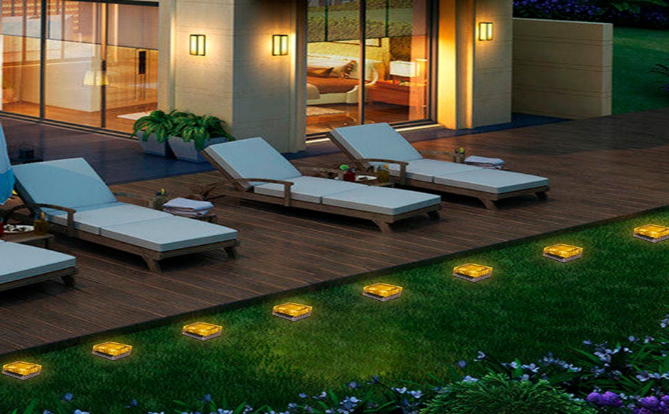 LED Solar Lights for Glass Paving Stones, Pathway Lights, Solar Lights ...