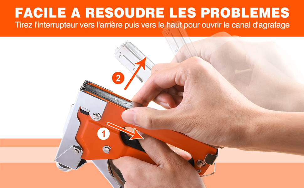 ValueMax Agrafeuse Murale Multifonction 3 en 1 avec 3000 Agrafes ...