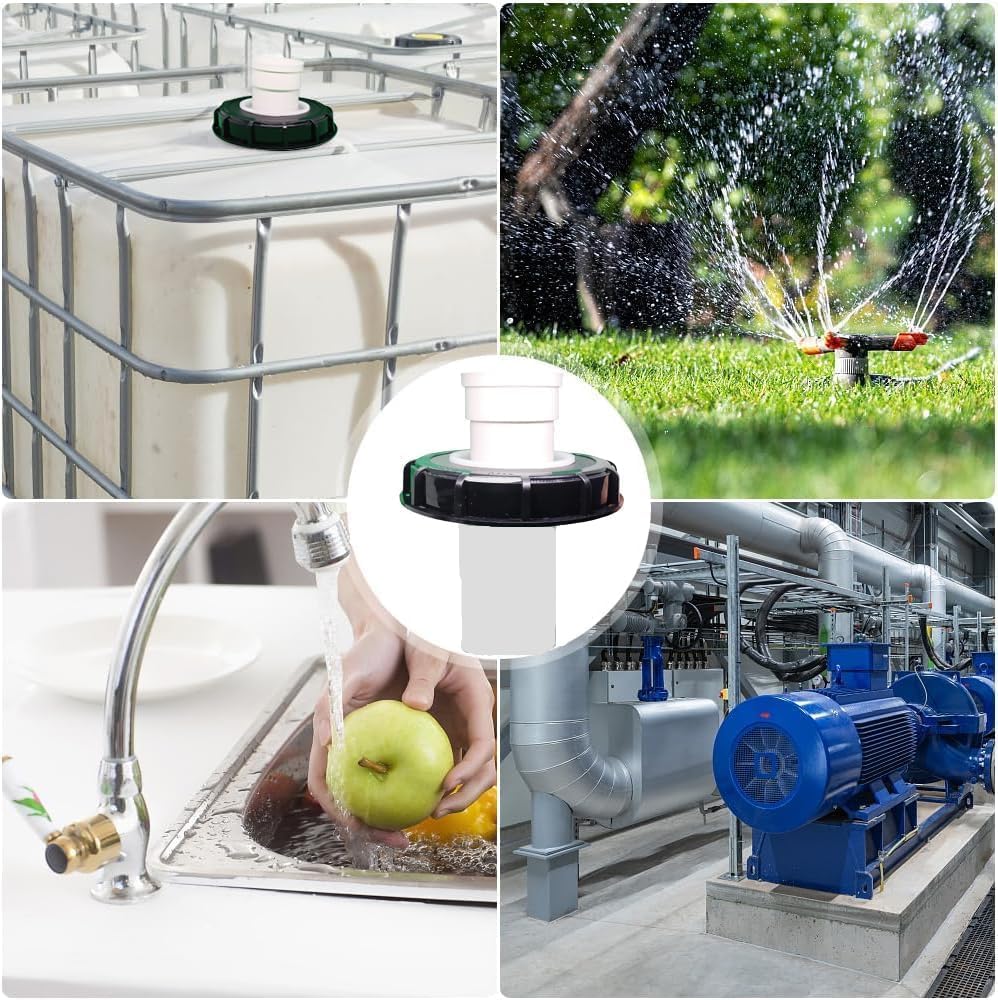 Couvercle de cuve IBC 180° avec filtre en nylon lavable pour cuves d'eau de pluie IBC 1 000 ...