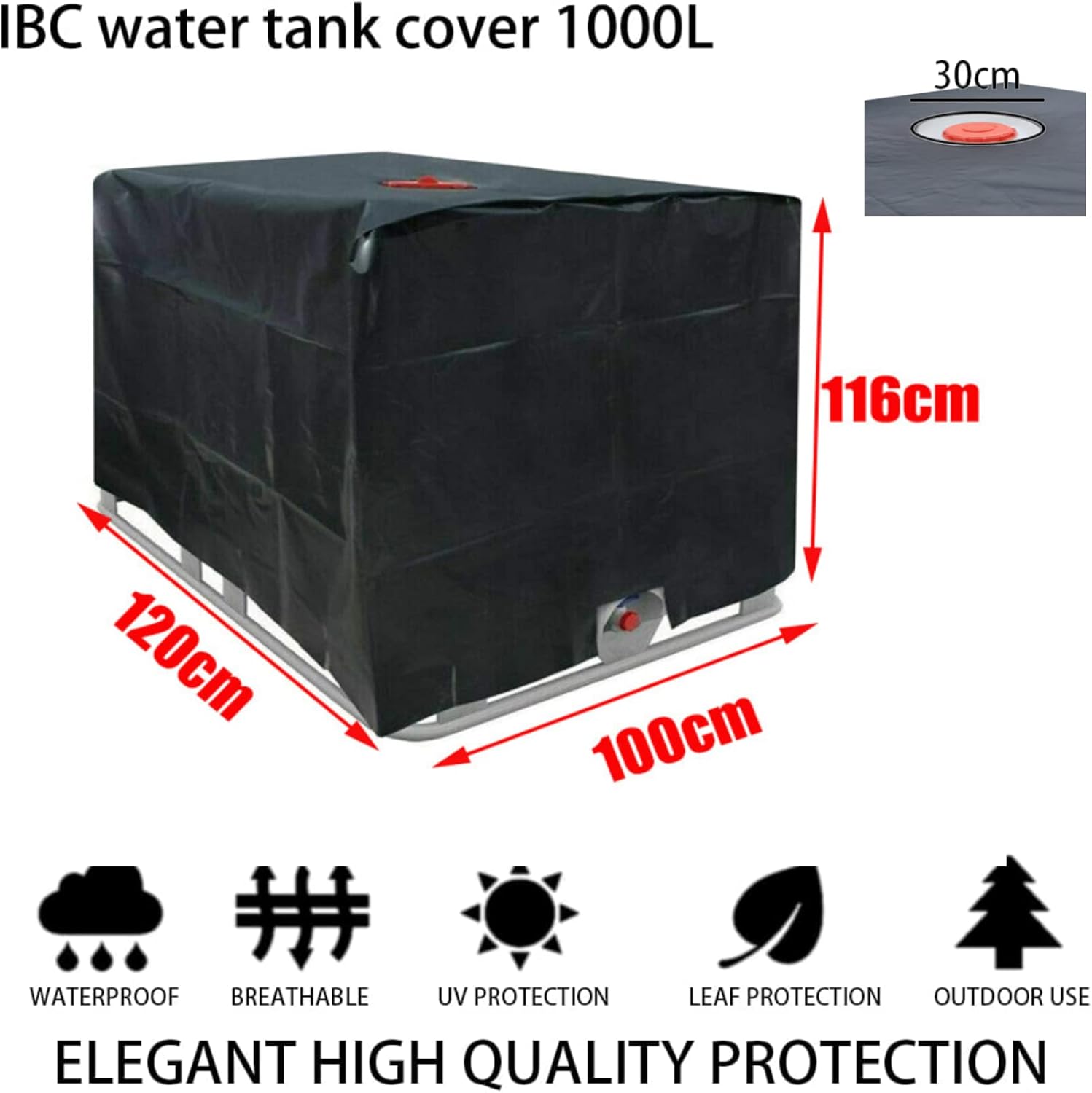 Promotion IBC Tank Cover Tarpaulin, 210D Oxford Fabric Protective ...