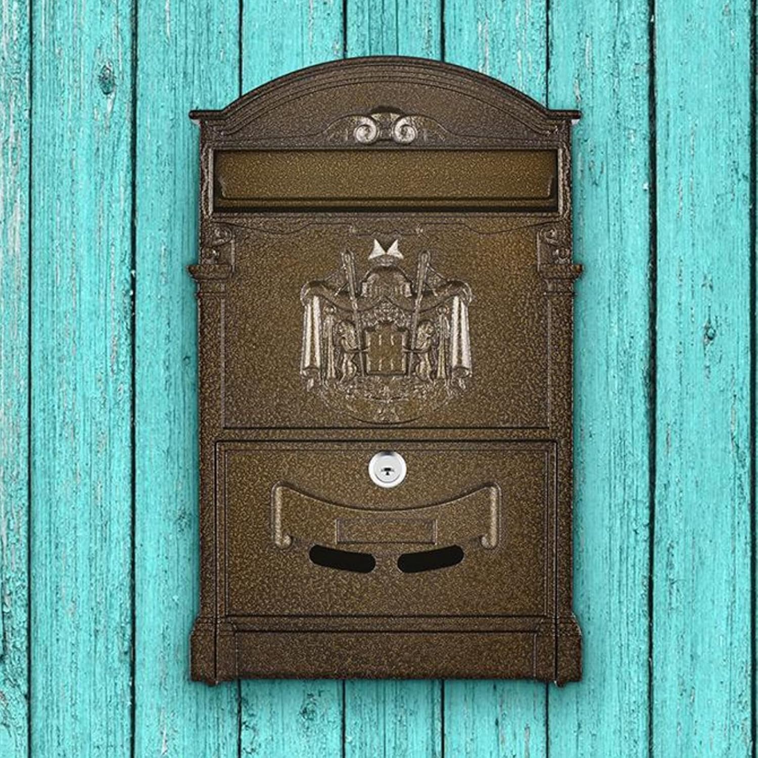 Wall Mounted Mailbox, Large Capacity Home Mailbox, Standardized Outdoor ...