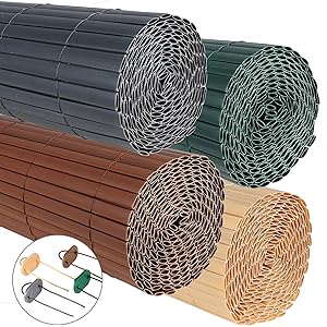 WOLTU PVC Windscreen Opaque Privacy Screen Garden Privacy Protective ...