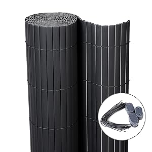 WOLTU PVC Windscreen Opaque Privacy Screen Garden Privacy Protective ...