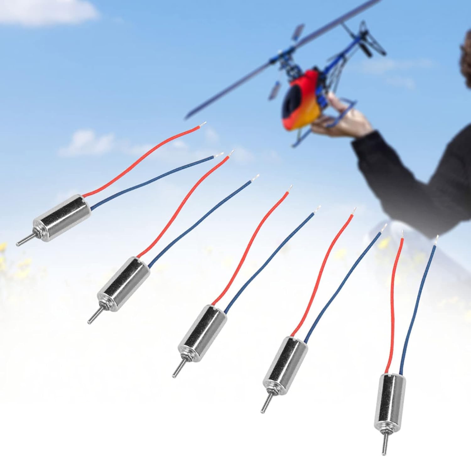 15 Pièces Micro Moteurs sans Noyau DC 4.5 V 32250 Tr/min Micro Moteur ...