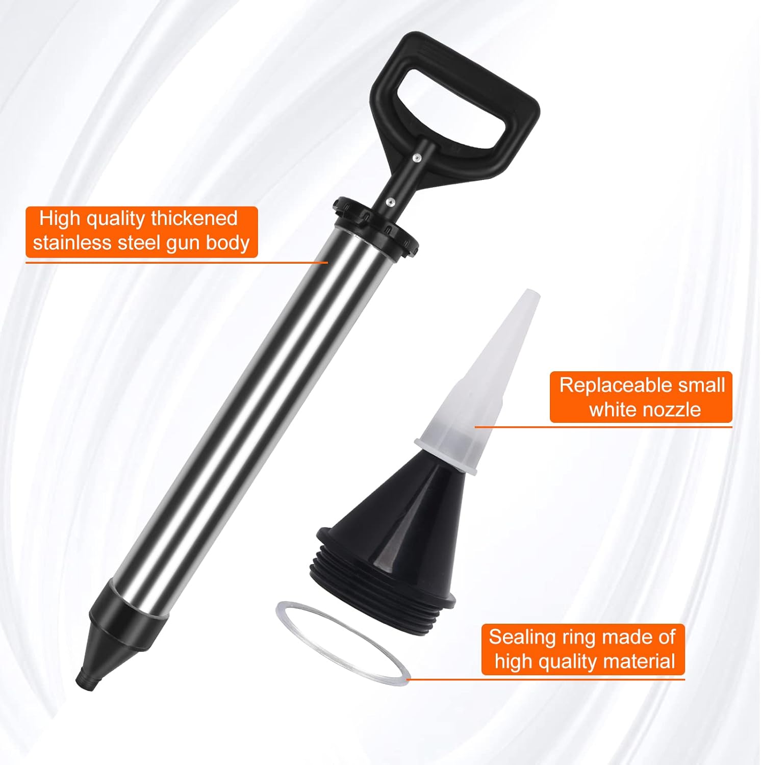 Cement Caulking Gun Set,Professional Mortar Grouting Pump with 4 Nozzle ...