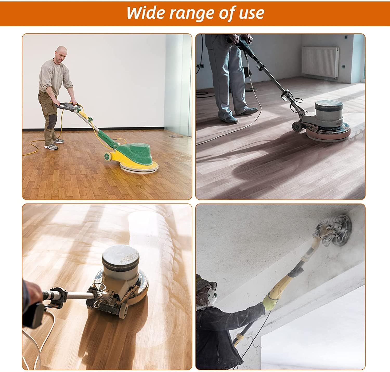 180mm Sanding Discs 240 Grit, 40Pcs Hook and Loop Sander Disc, 7Inch 8 ...