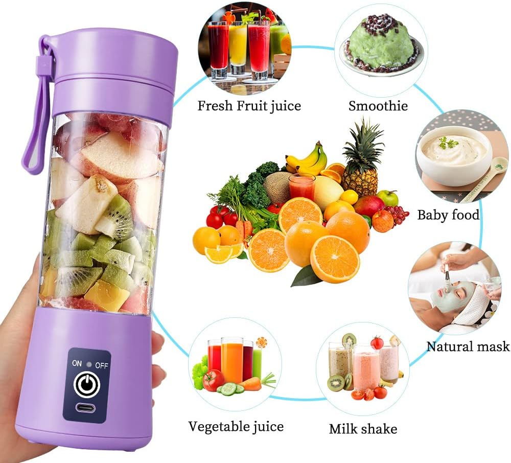 Frullatore portatile per succhi, elettrico, USB, mini frullatore ...