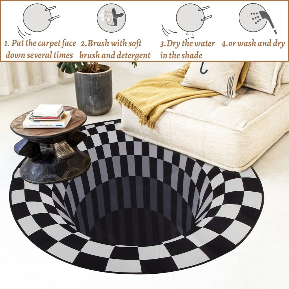 Tappeto Vortex Illusion, tappeto Vortex 3D per camera da letto e ...