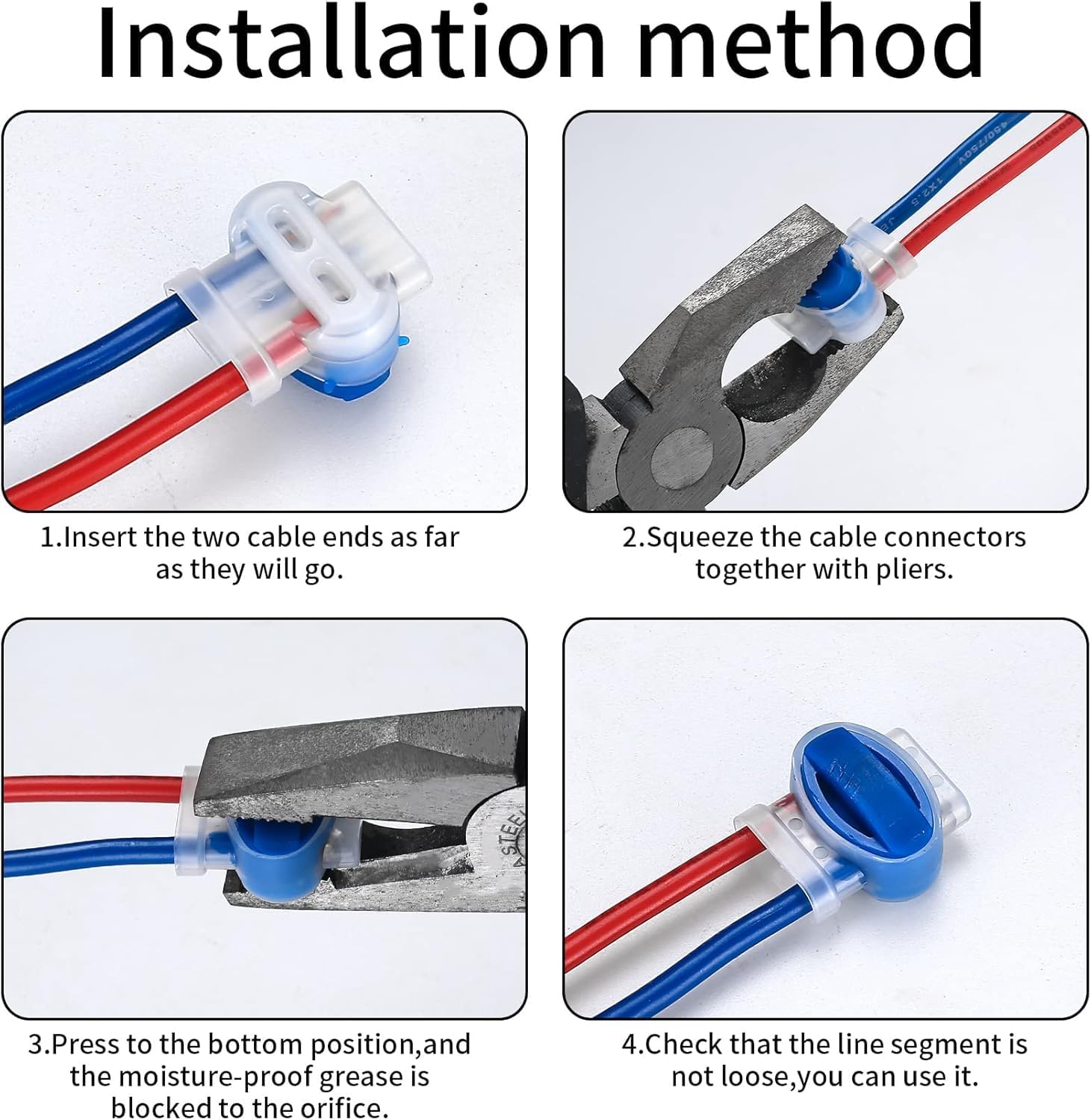 30 conectores de cable/conectores de derivación tipo T, conectores ...