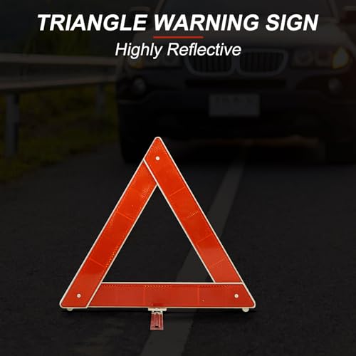 2in1 Kit Gilet de sécurité et Triangle, Gilet réfléchissant pour Moto ...