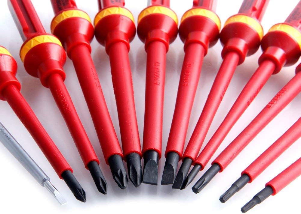 Coffret de tournevis Lot de 13 Tournevis Isolés CR-V Haute Tension ...