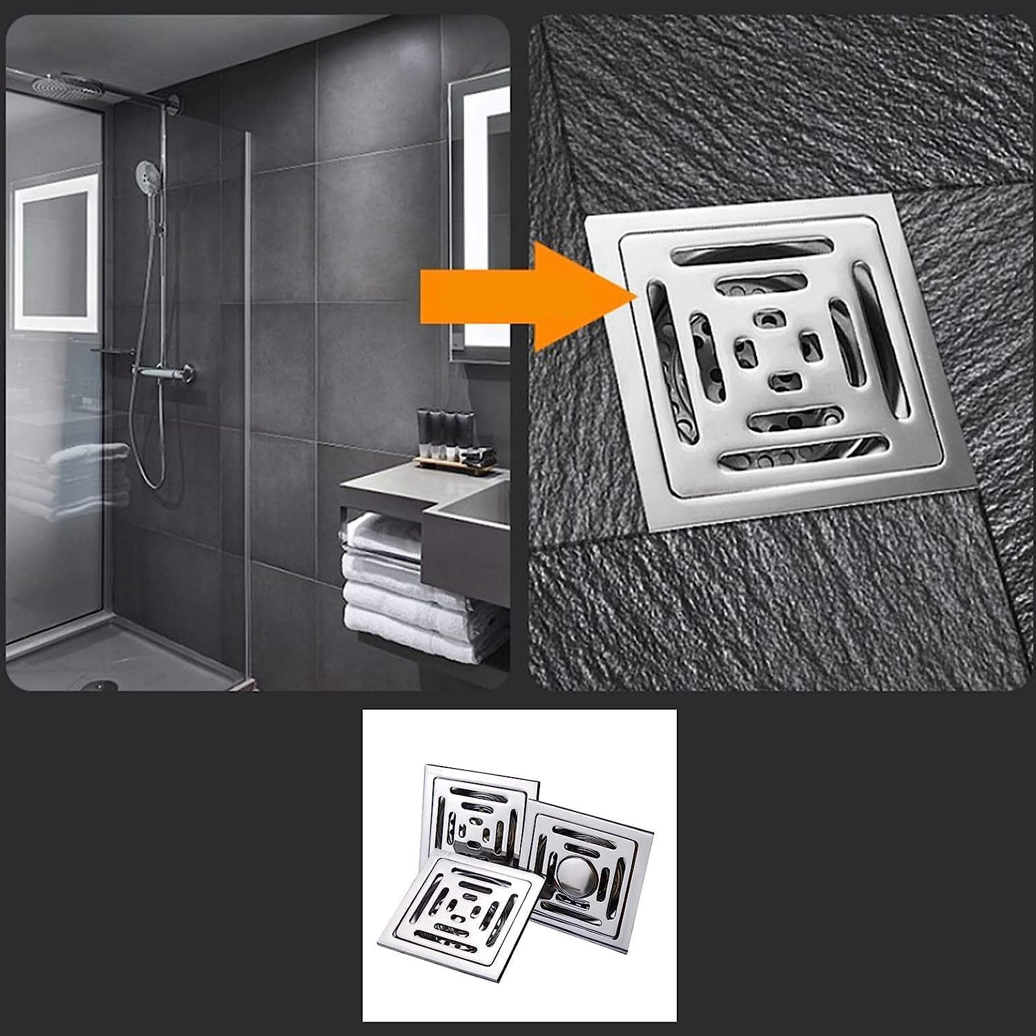 Siphon de sol externe siphon de douche, siphon anti-odeurs adapté aux ...