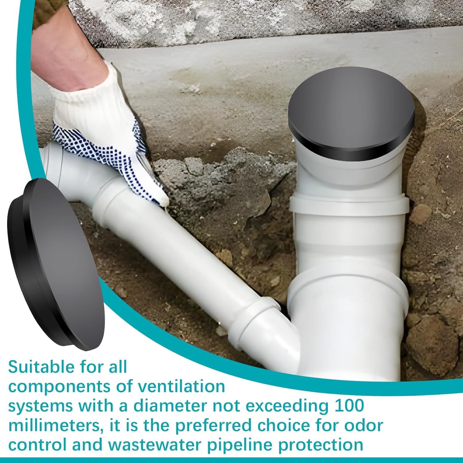 Couvercle de Tuyau de Ventilation Diamètre, Embout pour Tuyau, Capuchon ...