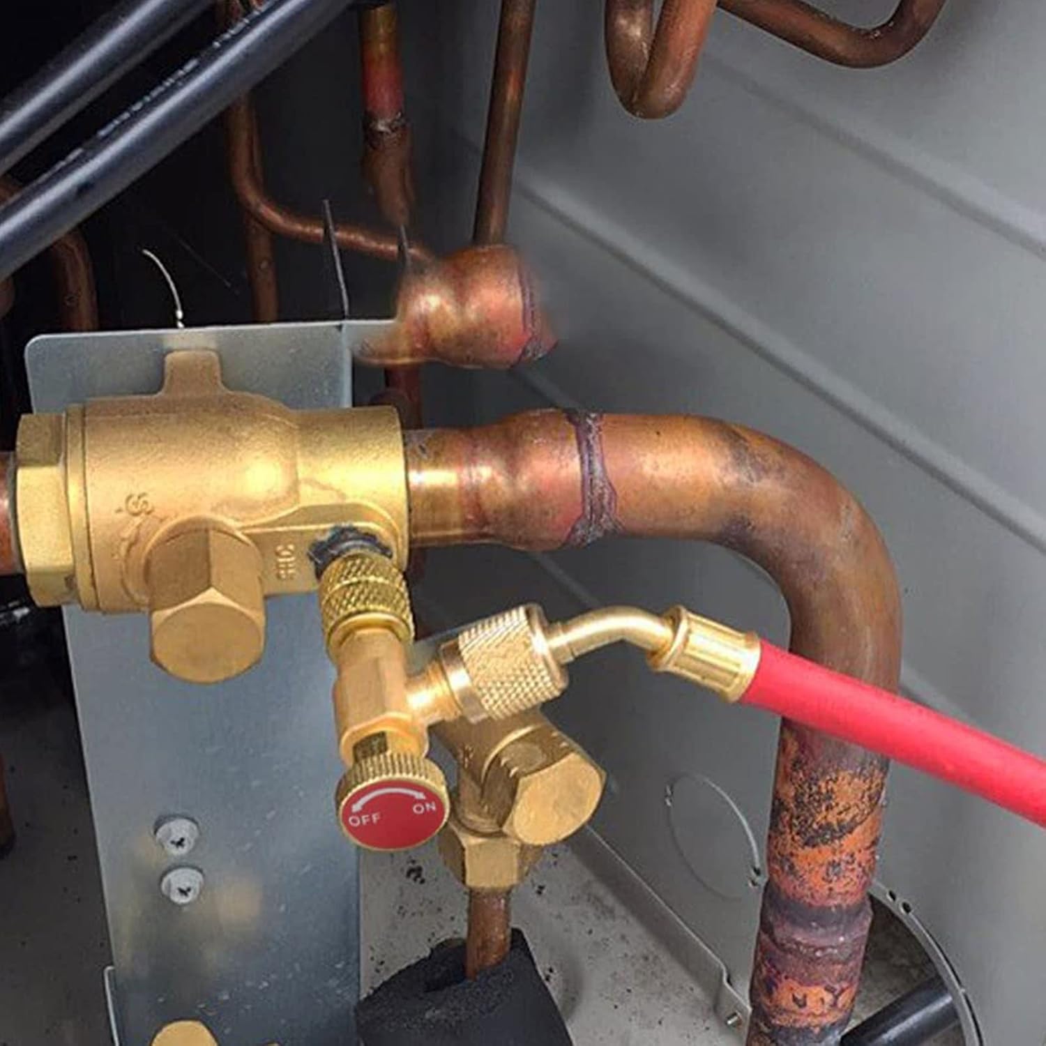 2pcs Refrigerant Control Valve, R410A/R22 Safety Valve, R22/R410 ...