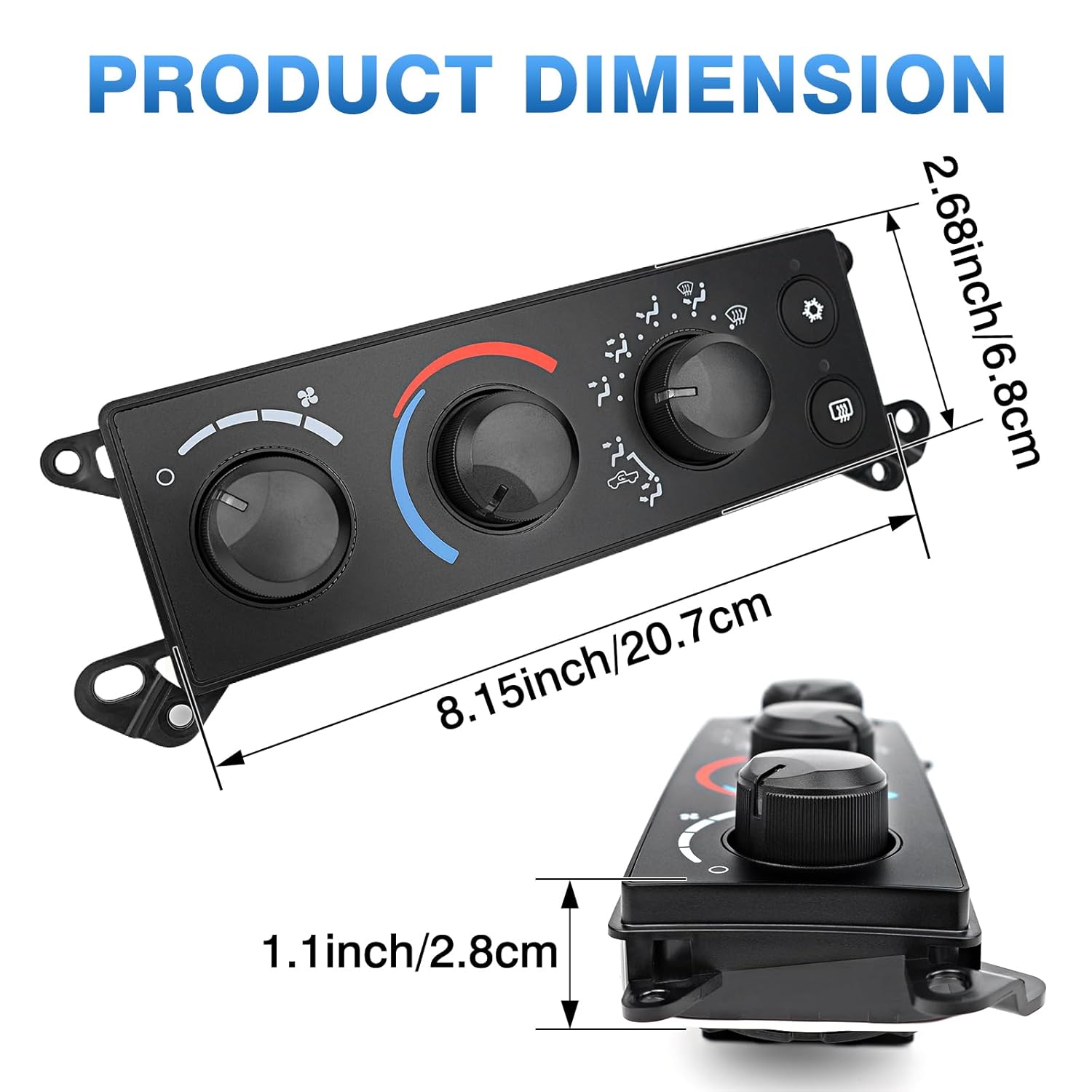 Pannello di controllo del clima compatibile con Dodge Ram 1500, 2500 ...