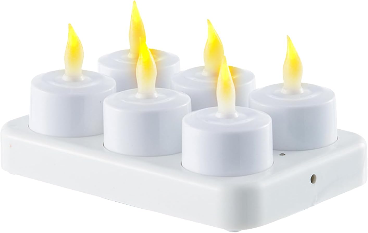 Velas LED recargables sin llama con efecto parpadeante, control remoto ...