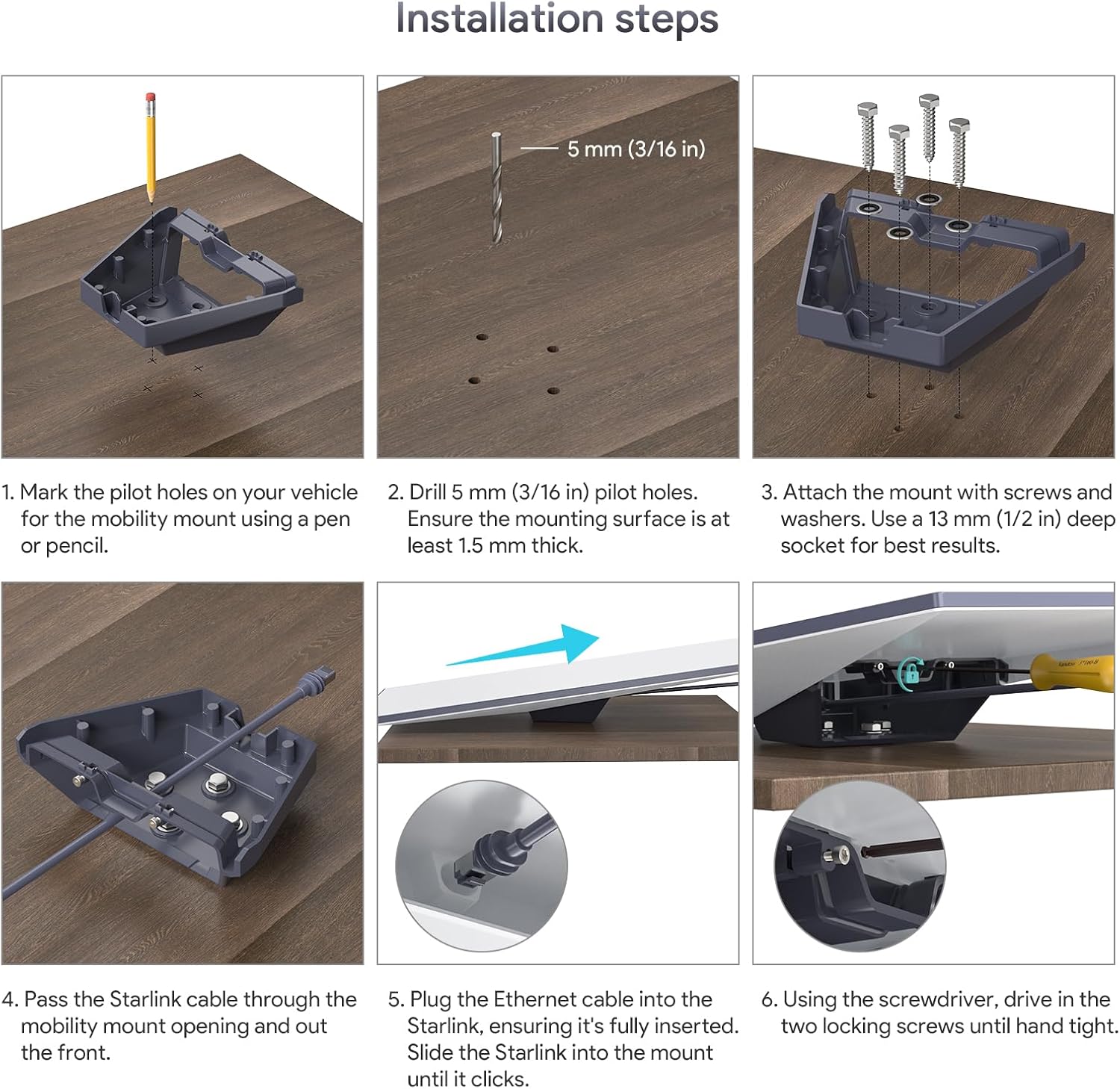 Starlink Gen 3 Mount - Star Link V3 - Premium Heavy Duty Starlink Roof ...
