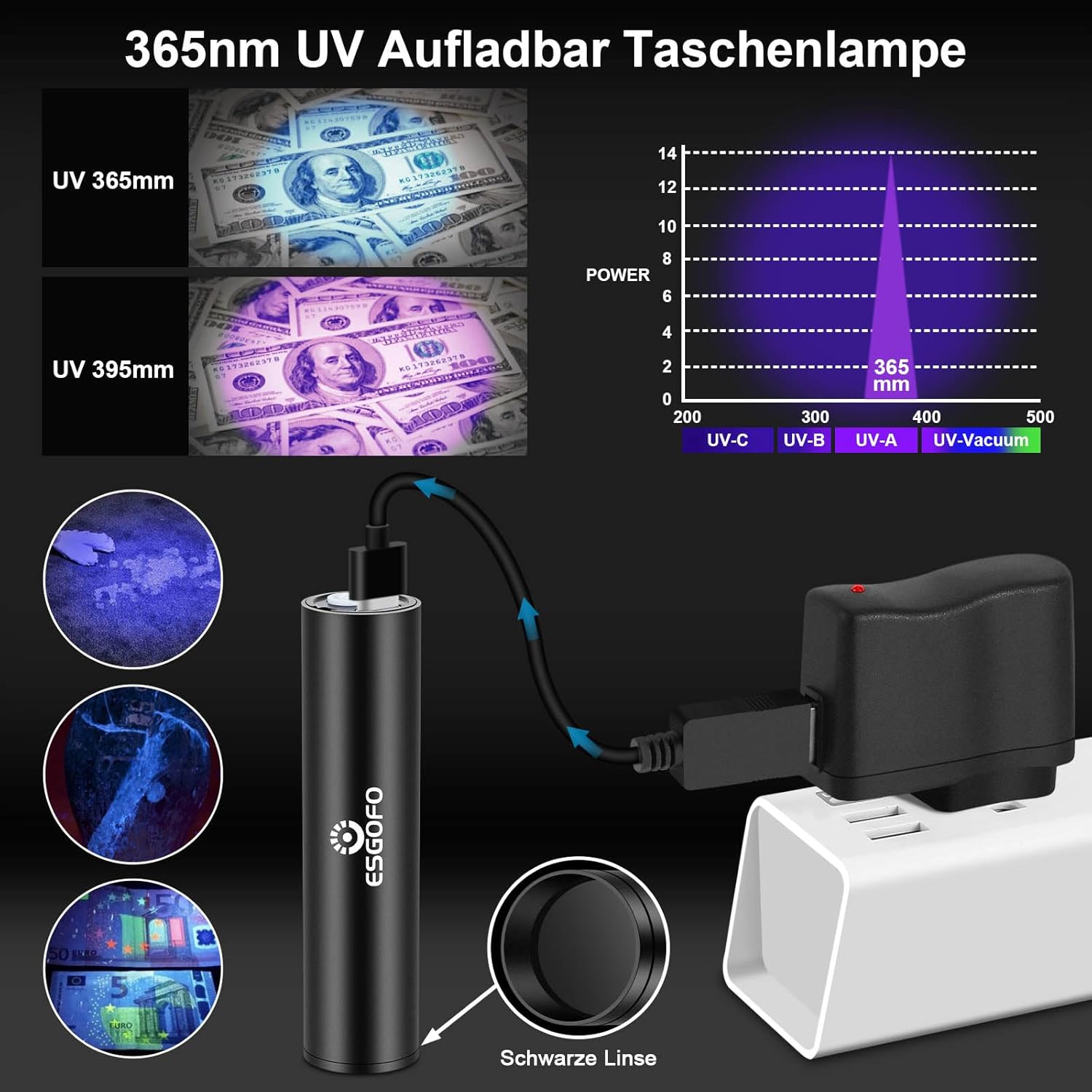 Lampe Torche LED Ultra Puissante, 500000 Lumen Lampe de Poche ...