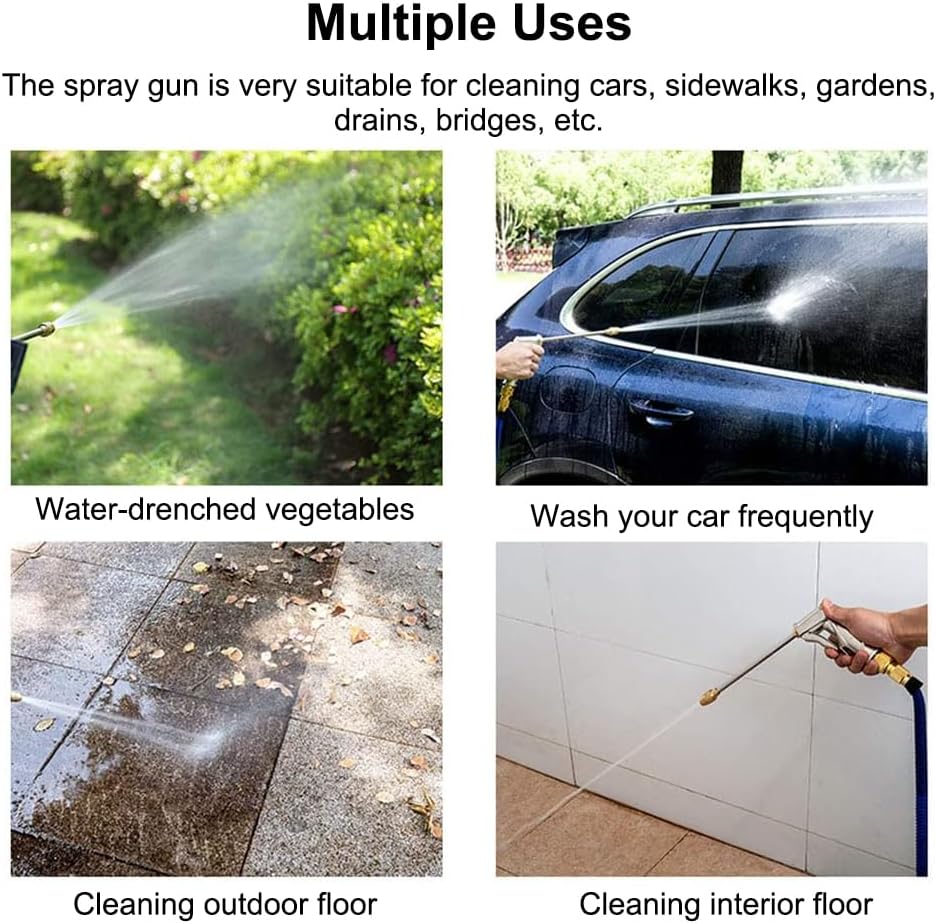 Metal Watering Gun High Pressure Lance with 4 Watering Modes Water ...