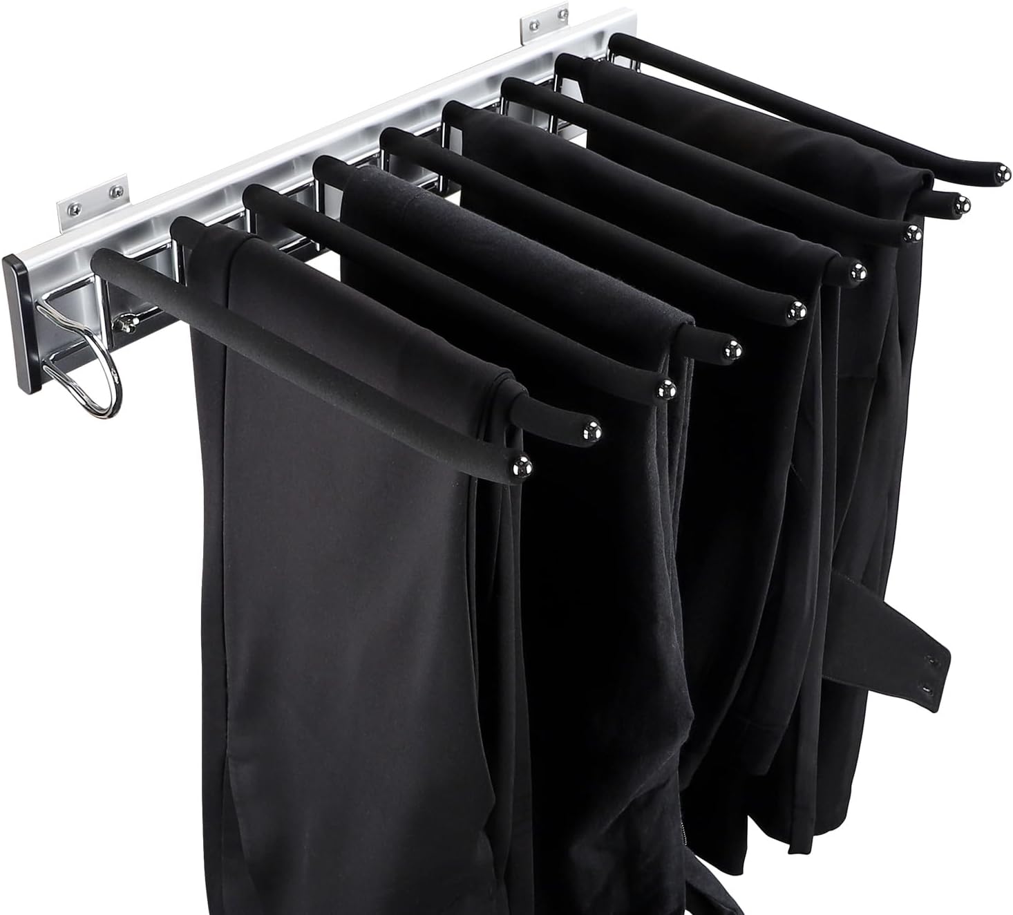 Hangers Trouser Rack Sliding Trouser Rack Stainless Steel Multifunction ...