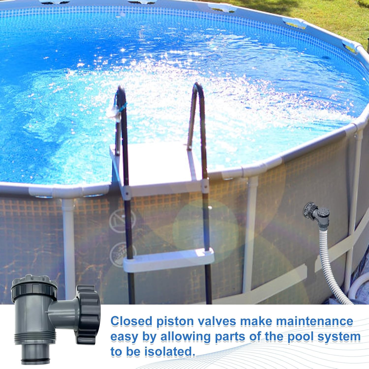 Inlet/Outlet Valve for Compatible with Coleman, Intex, Bestway, Above ...