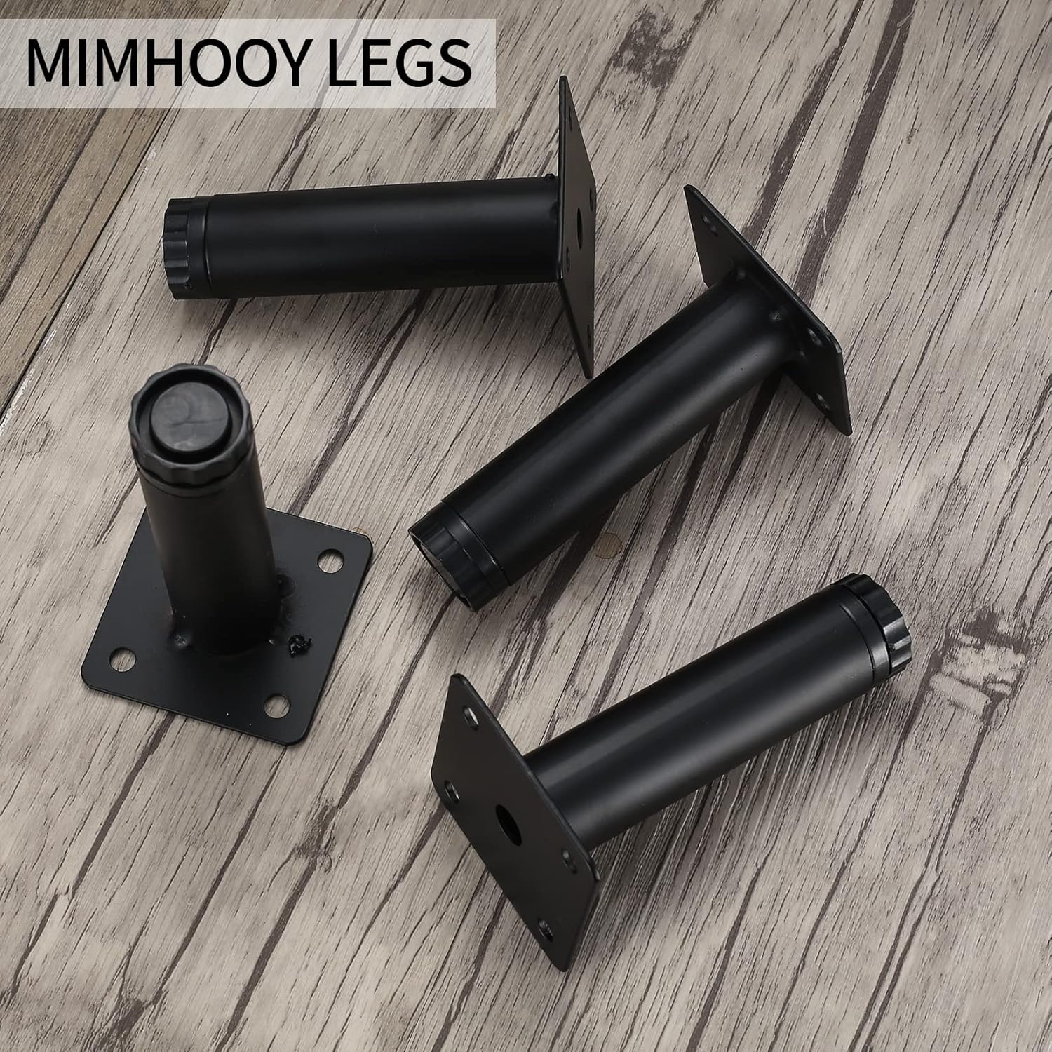 Pieces Furniture Legs, 10cm/4inch Adjustable Furniture Legs, Metal ...