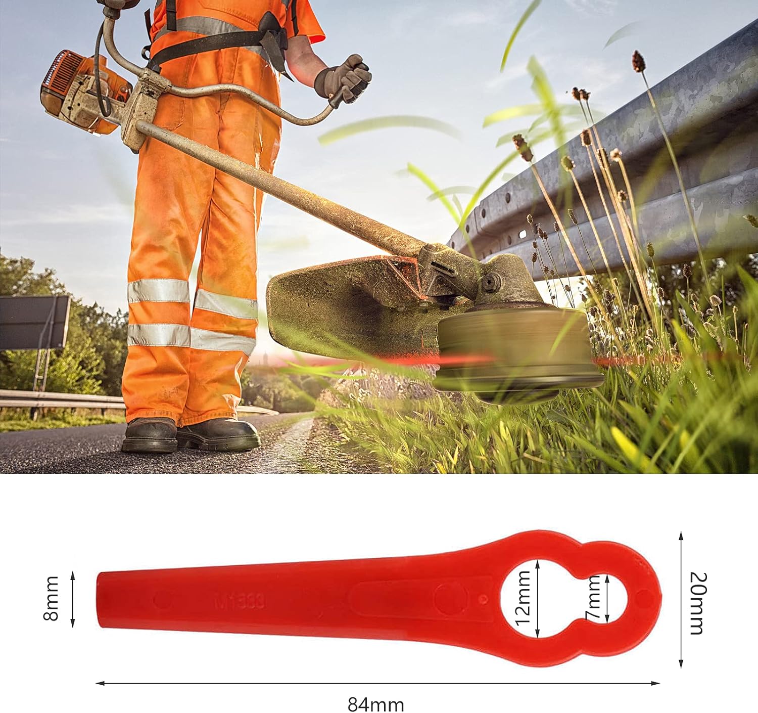 Lames de rechange en plastique pour tondeuse à gazon , 100 pièces - Lames en plastique pour ...