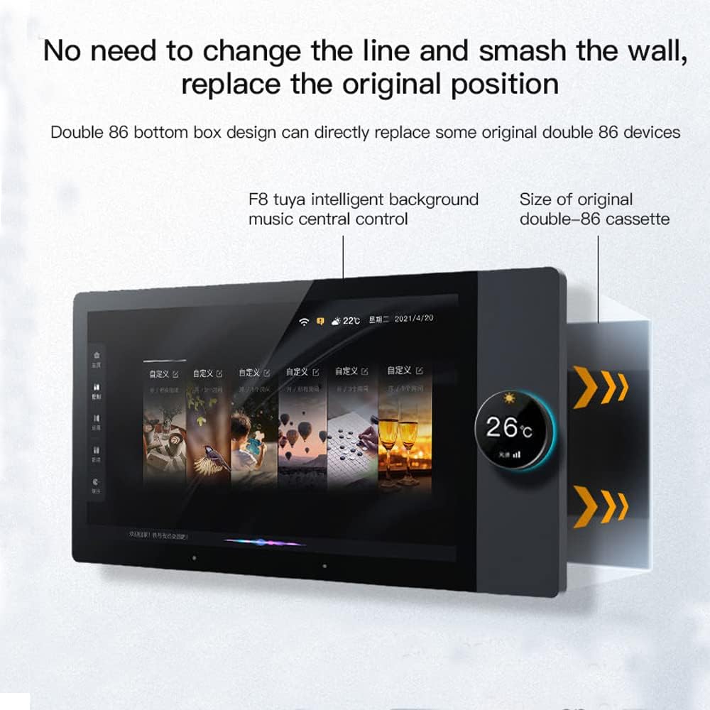 Smart Home Control Panel, 10 Inch Dimmer Switch and Background Music ...