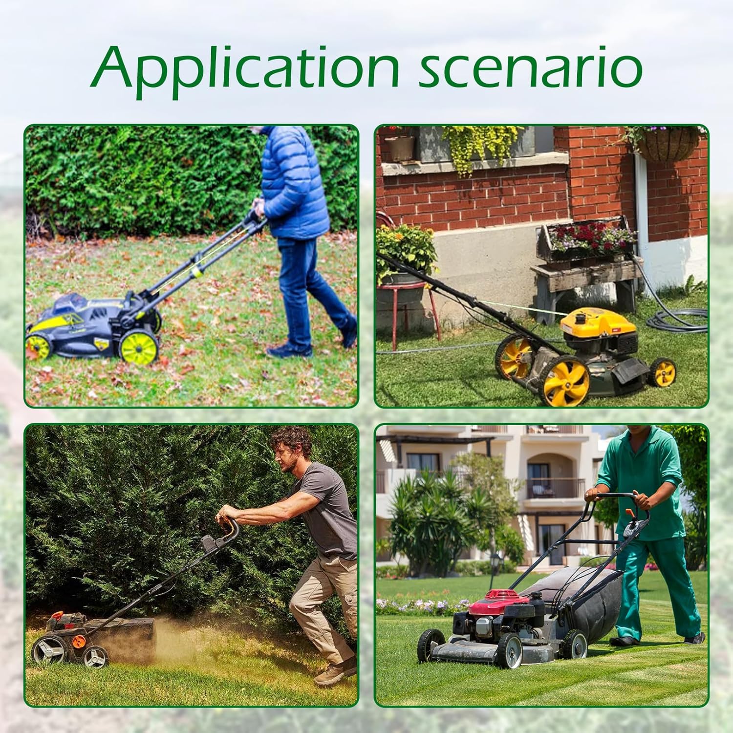 Cordon de démarrage de rechange de 10 m de 5,0 mm, adapté aux tondeuses ...