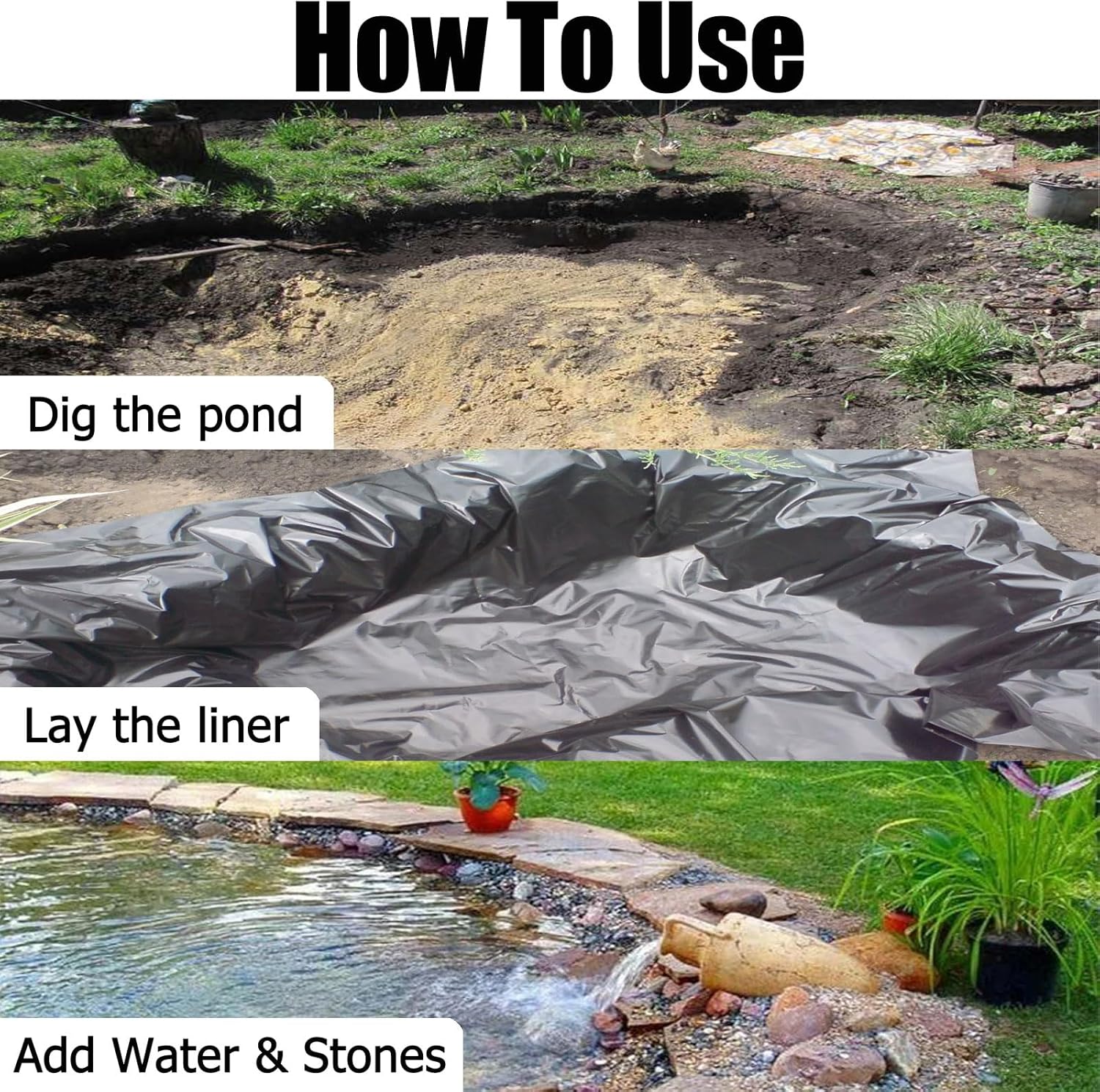 Pond Liner 2m x 2m,Pond Liner,Pond Liner,Pond Liner,Garden Pond Liner ...