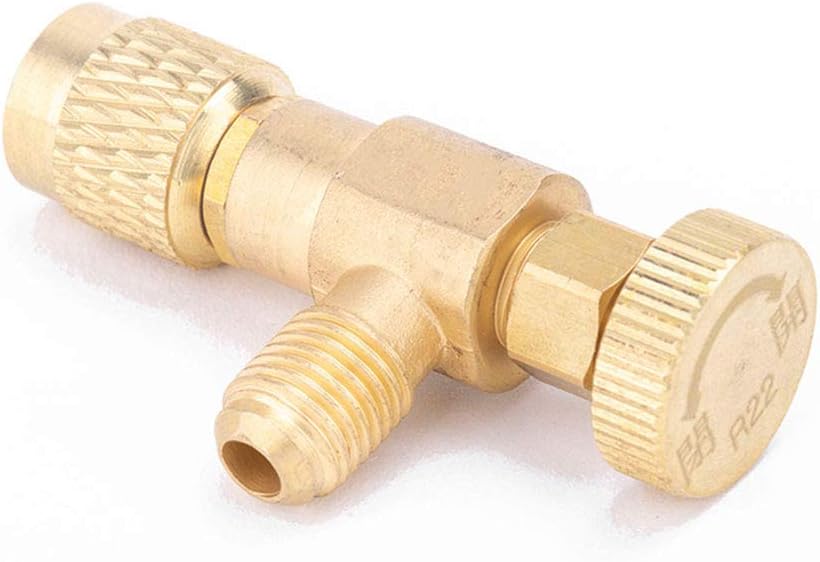 2 Pièces Soupape de Sécurité Liquide Adaptateur, R410A R22, Vanne ...