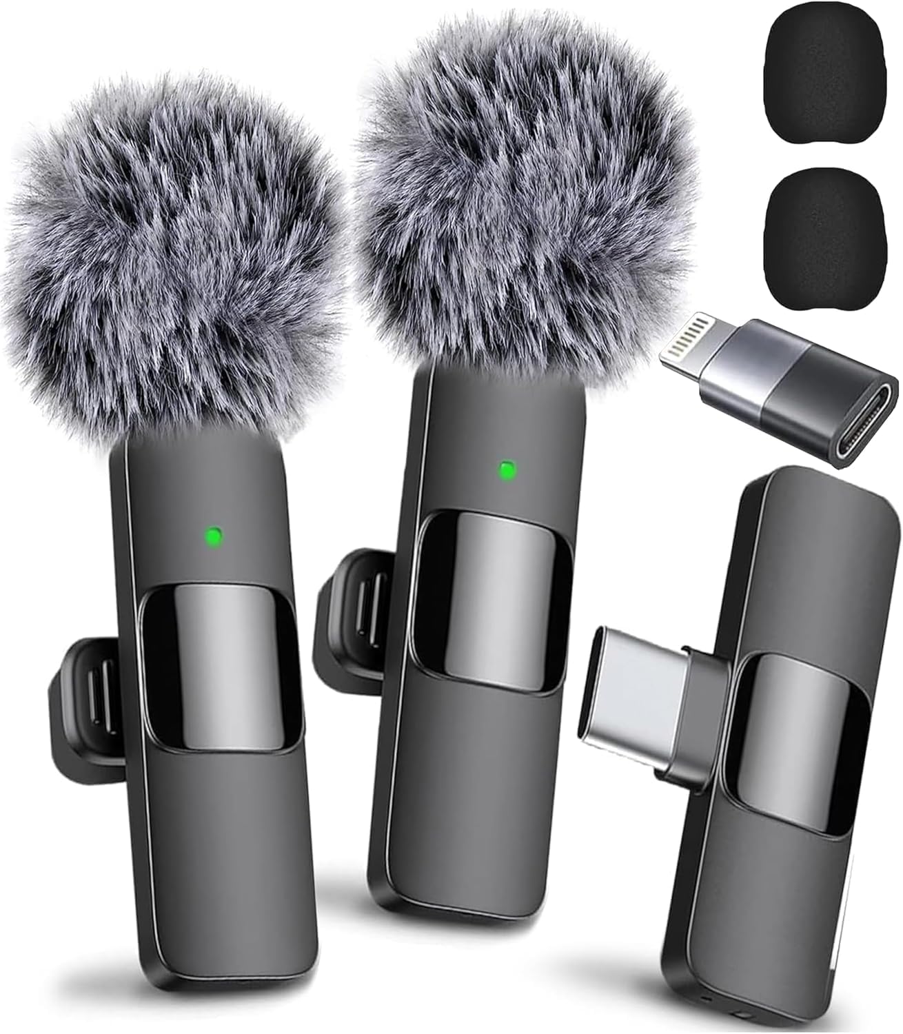 Microphones sans fil pour iPhone et iPad, mini microphones cravate sans ...