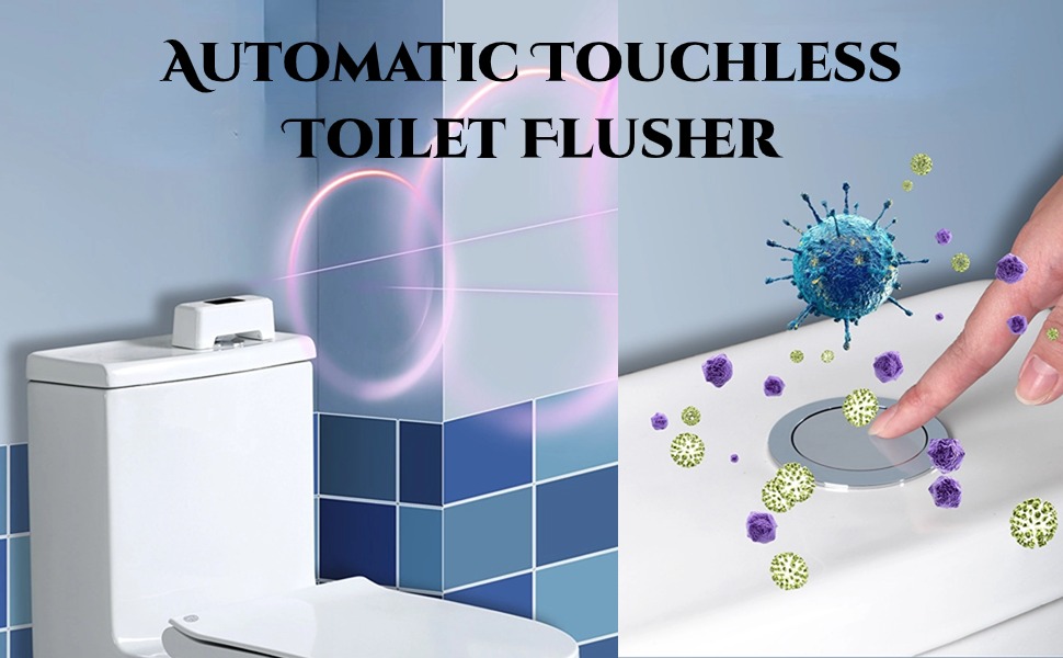 Automatic Touchless Toilet Flush, 0.25S External Infrared Induction ...