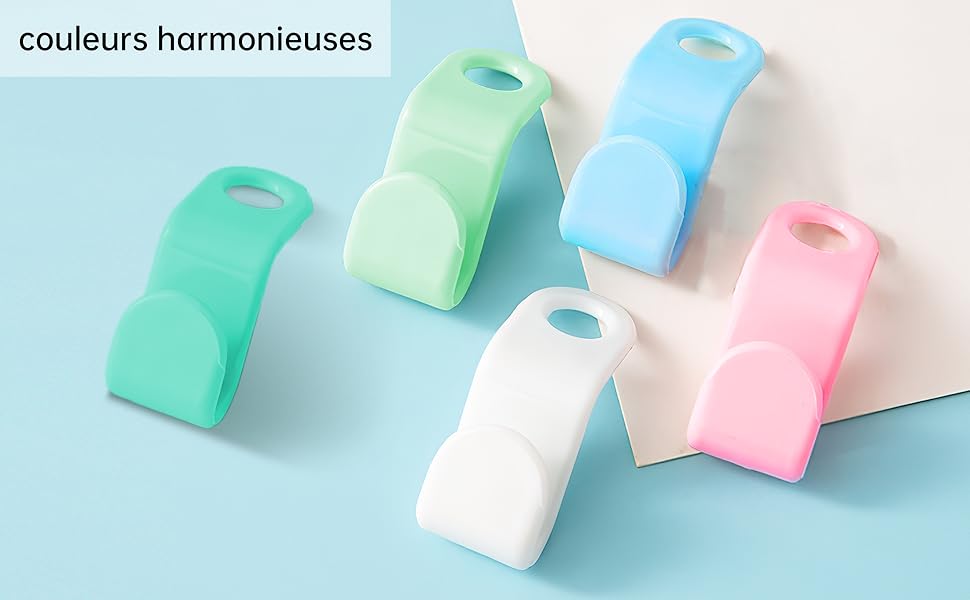 Pack of 50 Hanger Hook, Extension Clip, Connector Hooks for Space ...