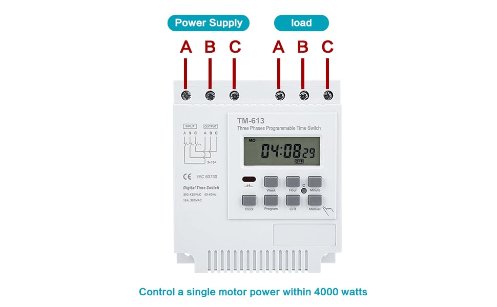 Programmierbarer Timer, TM-163 380 V Programmierbarer Timer Timer TM-163 Programmierbarer ...